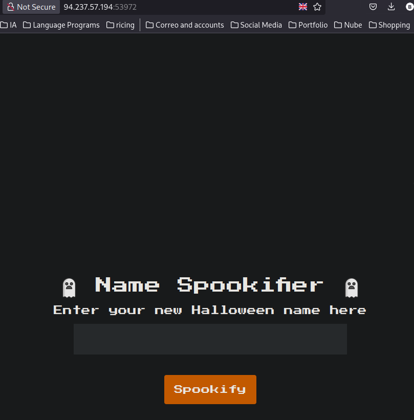 Spookifier HTB Challenge (English) | JuanBelin